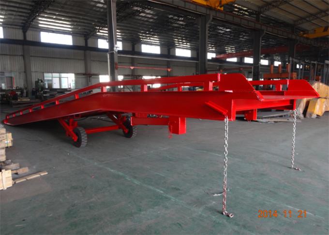 CE certification mobile container ramp with 10 ton capacity
