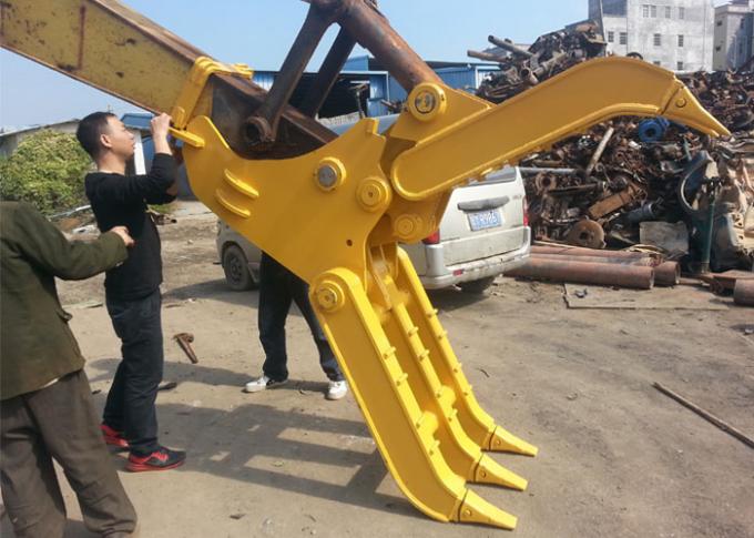 Self Linked Mechanical Excavator Log Grapple With CE Approved