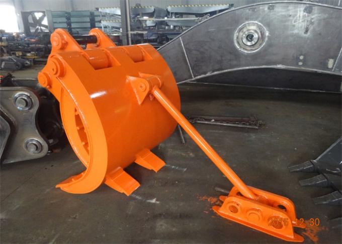 Mechanical Type Heavy Duty Rock Grapples For Excavators Hitachi ZX330