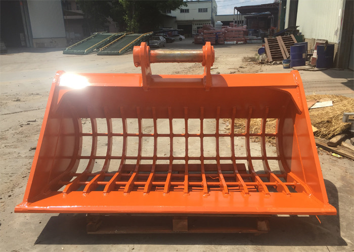 Hitachi ZX350 Excavator Skeleton Bucket With 2000mm Width Orange Color